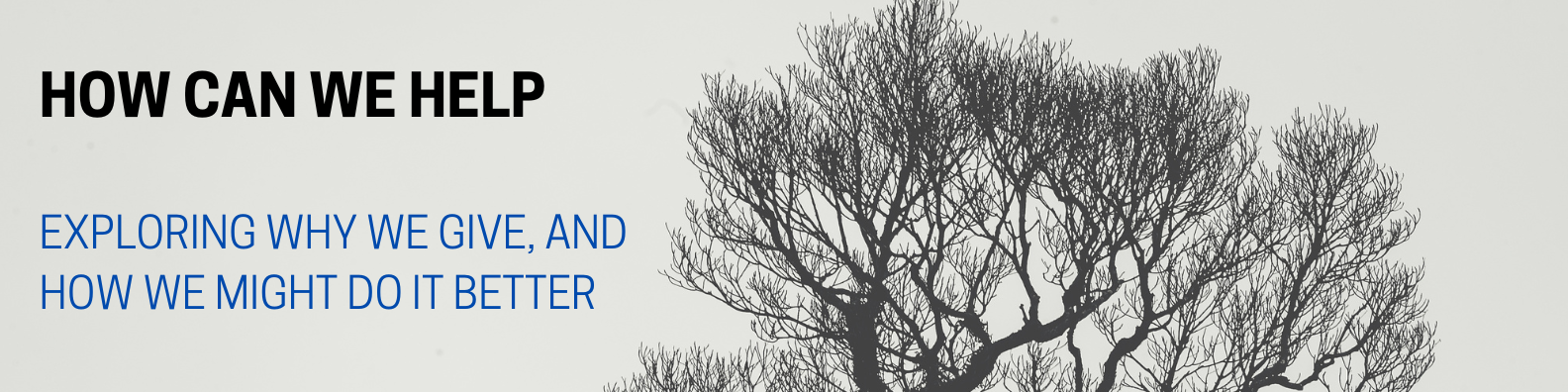How can we help? – modern stories